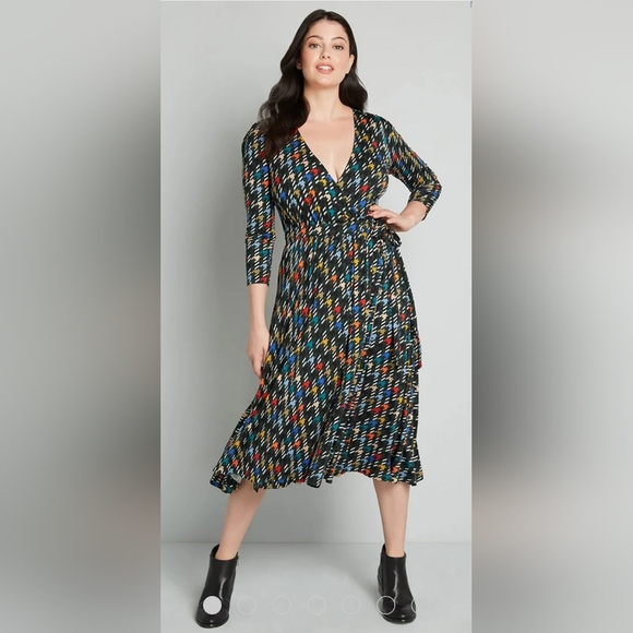 Modcloth | Dresses | Modcloth 2x This Is My Moment Faux Wrap Dress ...